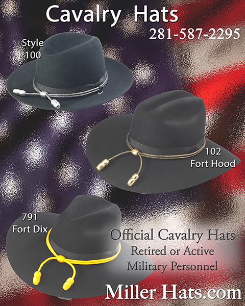 Cavalry Hats by Miller Hats